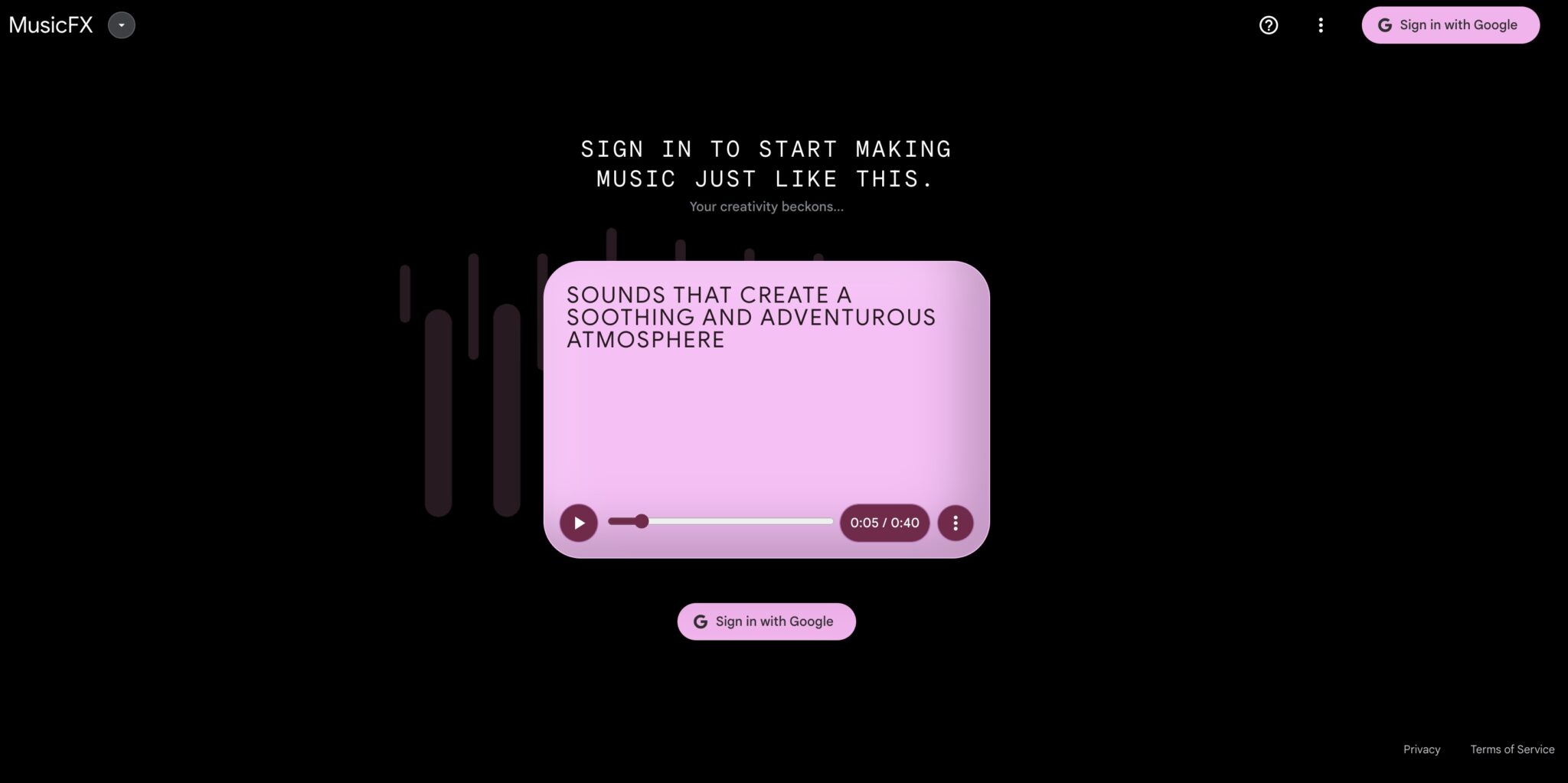 Google’s MusicFX let’s you create songs with just a few words