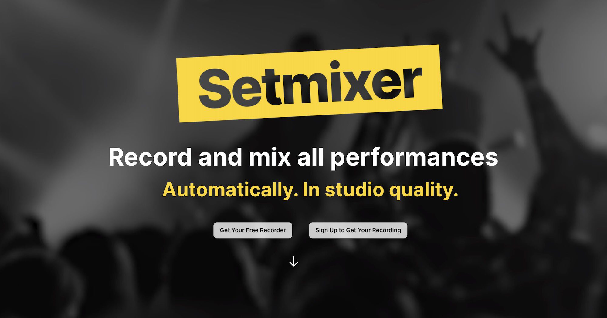 Setmixer: Automatically record & sell live music