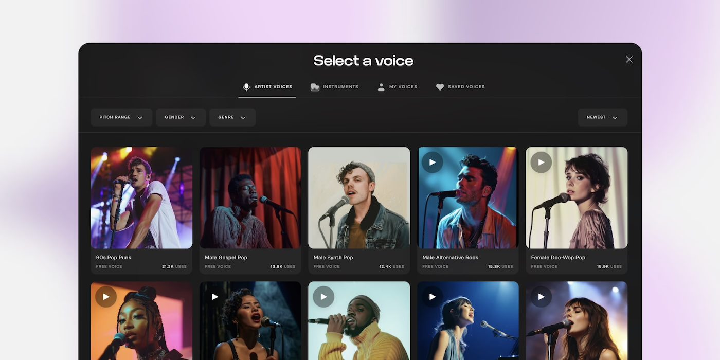 The 4 best (free) AI singing voice generators in 2025