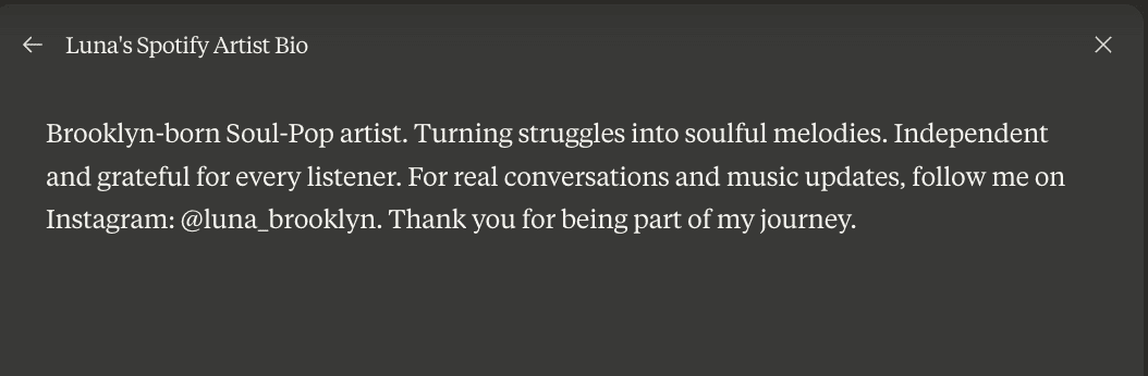 How to write a music artist biography with AI