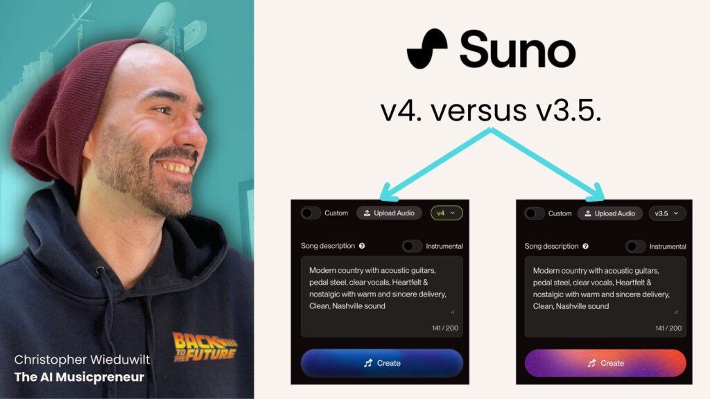 I compared Suno v4 vs. v3.5 – here’s what you need to know: