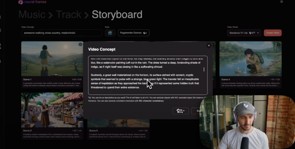 How to Create Consistent Characters in AI Music Videos Using Neural Frames