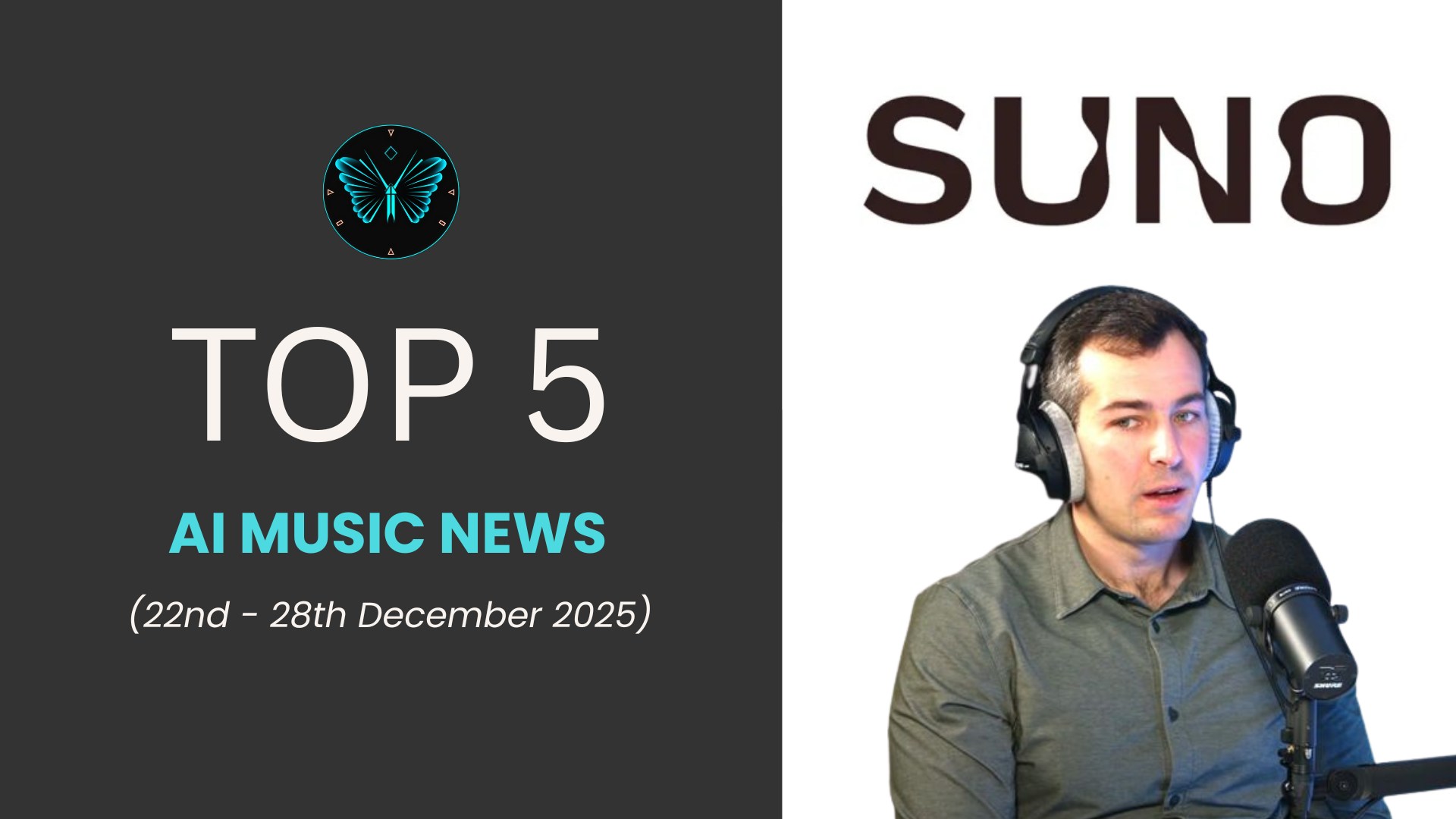 Top 5 AI music news of the week (22nd – 28th December 2025)